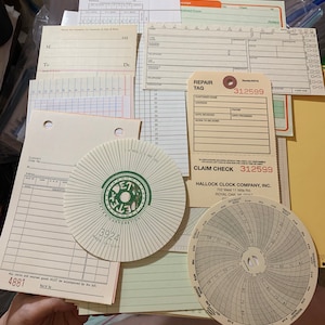 Vintage Ledger Graph Office Paper Scrap Pack Junk Journal Ephemera Kit ...