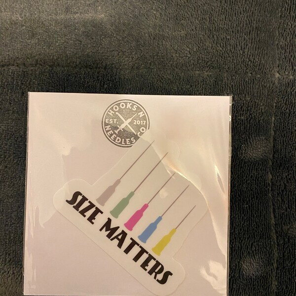 IV Size Matters Vinyl Decal Sticker - Syringe Sticker - Nursing Student ...