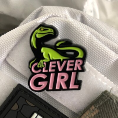 Clever Girl Enamel Pin - Etsy Australia