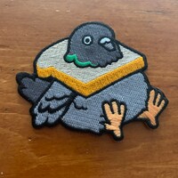 Fat Bread Pigeon Iron-on Patch - Etsy Australia
