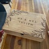 Custom Memory Keepsake Wooden Love Box With Personalization - Wedding ...