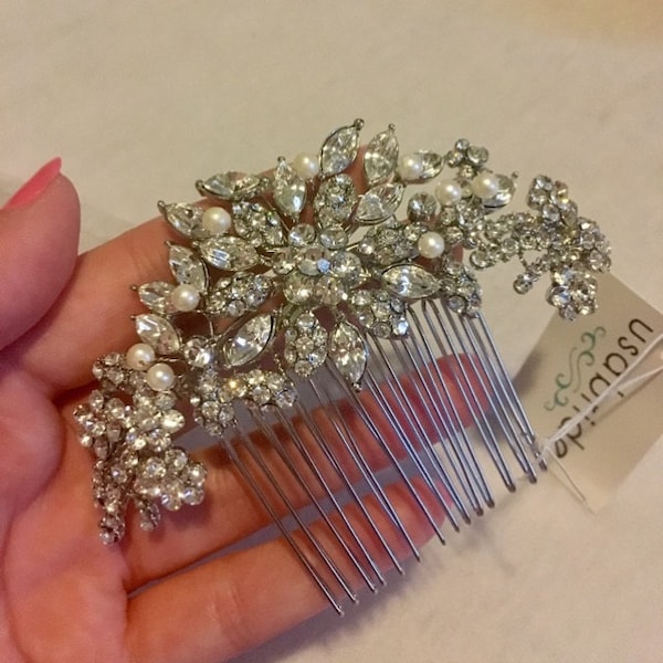 Pearl Bridal Hair Comb, Vintage Bridal Hair Comb, Wedding Hair ...