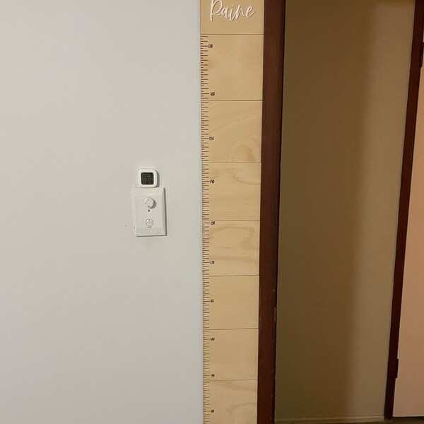 Personalised Growth Chart Family Height Ruler Personalised Wooden ...