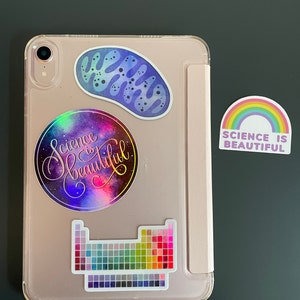 Sticker // Vinyl Holographic Periodic Table, Science Art 3 Inches ...