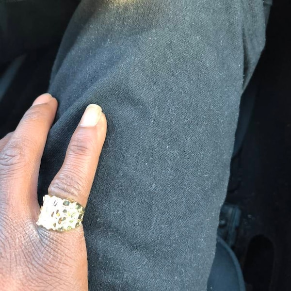 10k & 14k Solid Gold Nugget Smashed Vintage Diamond Cut Square Vintage ...