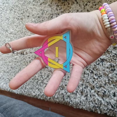 Therian Theta Delta Symbol Pride/lgbtq Double-sided Keychain - Etsy