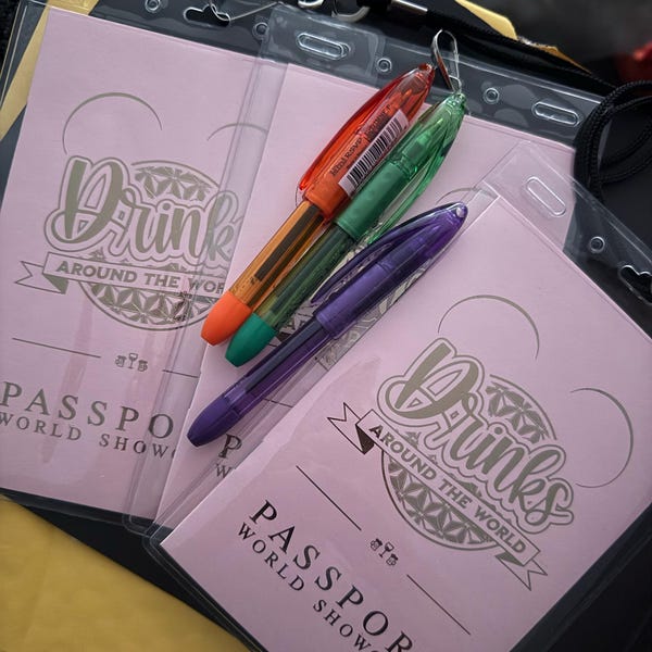 Drinks Around the World Passport Booklet With Lanyard for World ...