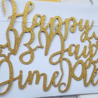 Personalized Happy Birthday Cake Topper Personalized With Any Text Any ...