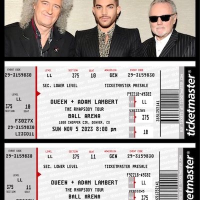 Custom Printable Concert Ticket, Digital Download - Etsy