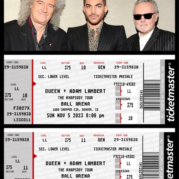 Custom Printable Concert Ticket, Digital Download - Etsy