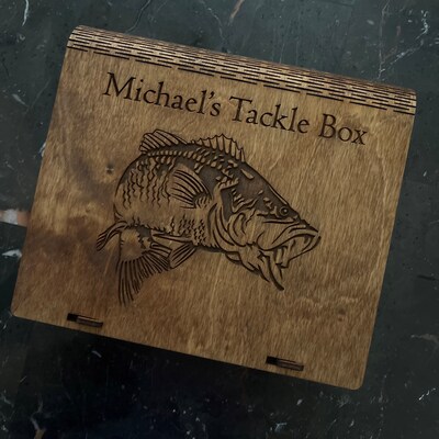 Personalized Mini Tackle Box Custom Jig Box Fishing Gear Outdoor ...