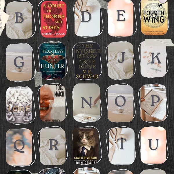 A to Z Book Challenge Template - Etsy