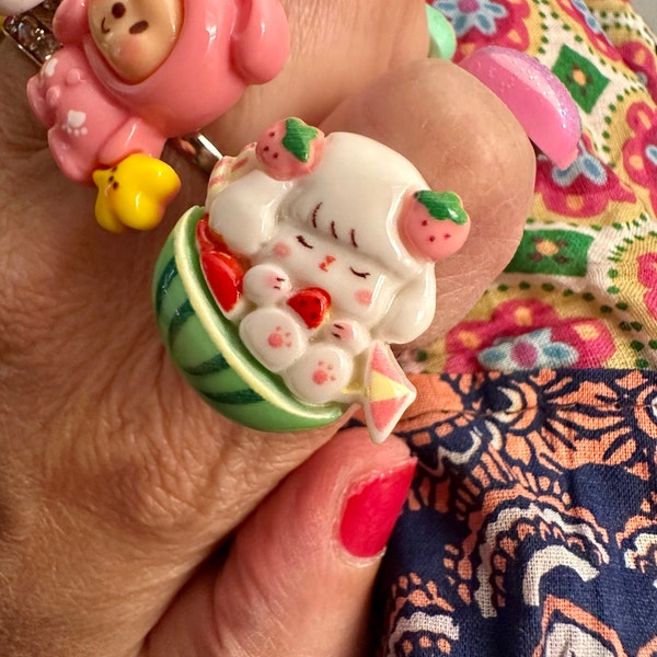 Sea Life Kawaii Rings - Etsy