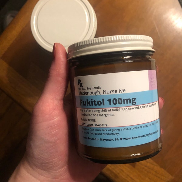 Fukitol Nurse Candle©, Adult Humor Nurse Candle, Eucalyptus & Spearmint ...