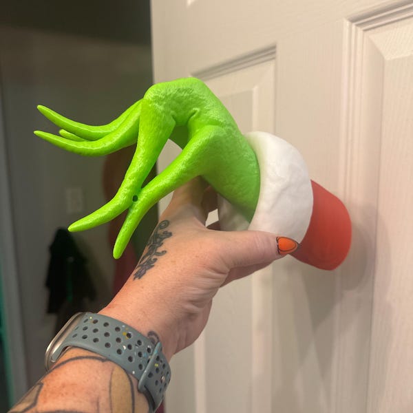 Grinch's Christmas Hand - Etsy