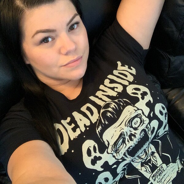 Dead Inside Shirt // Goth Grunge Skull Skeleton T-shirt - Etsy