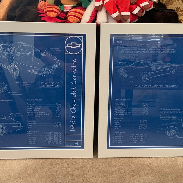 1987 Buick Grand National / GNX Blueprint Poster 18"x24" (digital Image ...