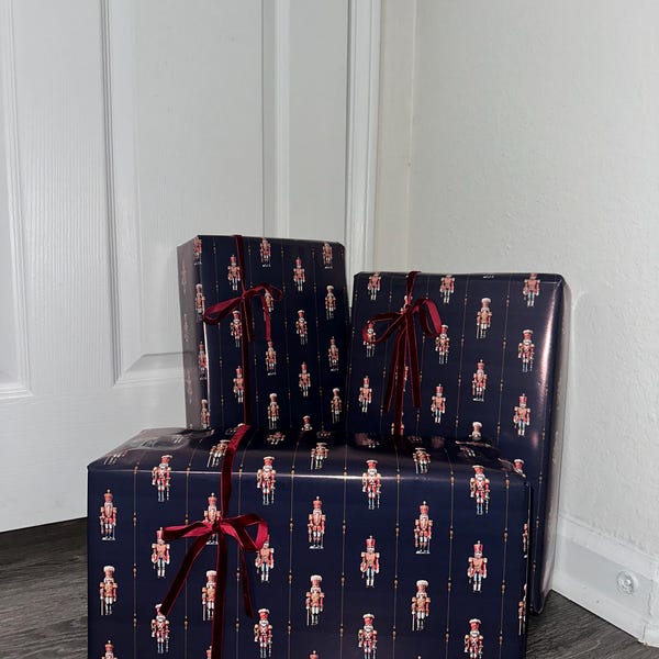 Red Plaid Wrapping Paper Holiday Gift Wrap Tartan Gift Wrap Traditional ...