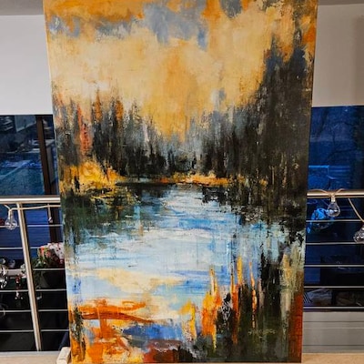 120cm x 180cm Original XXL Acryl Gemälde großes Bild Leinwand Canvas ...