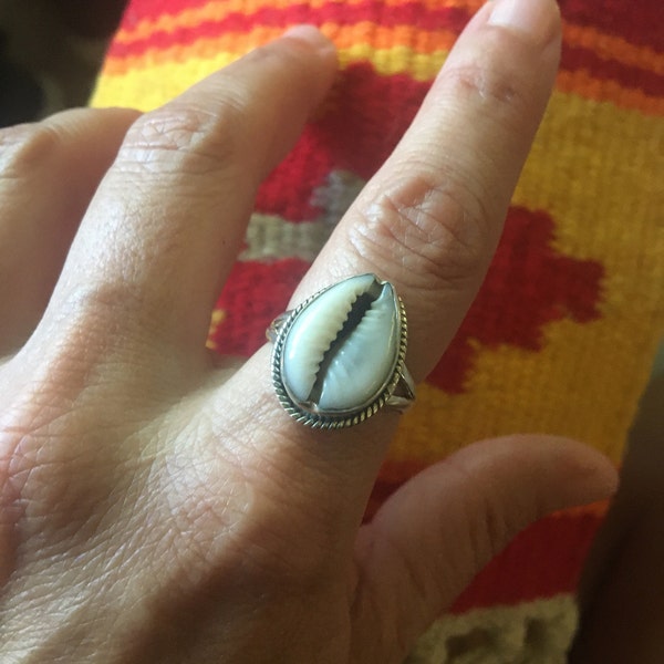 Cowrie Ring, 92.5% Silver Ring, Codie Ring, Statement Ring,money Cowrie ...