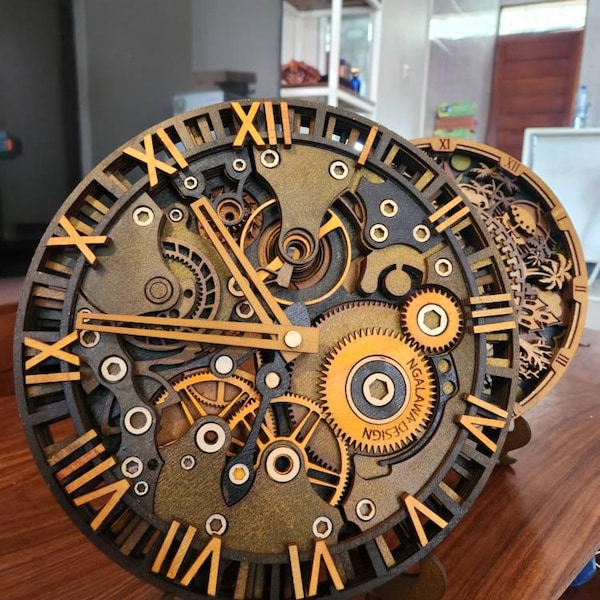 Watch Movement | Laser Cut File for Creating Multilayered 3D Mechanical ...