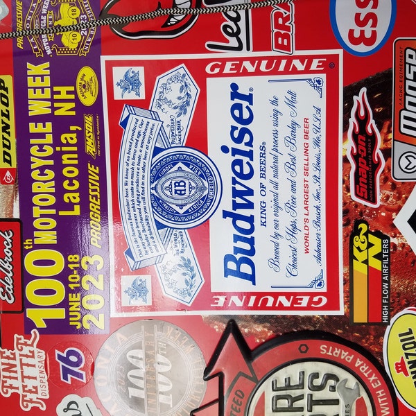 BUDWEISER Sticker Decal *DIFFERENT SIZES* Beer Bumper Window Bar Wall ...