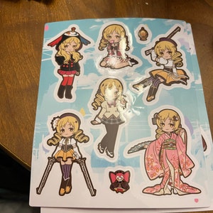 Madoka Magica & Magia Record Vinyl Sticker Sheets for Laptop Car ...
