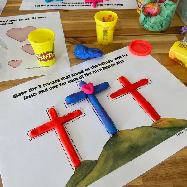 Days of Creation Playdough Mats | Instant Download | Printable | Bible ...