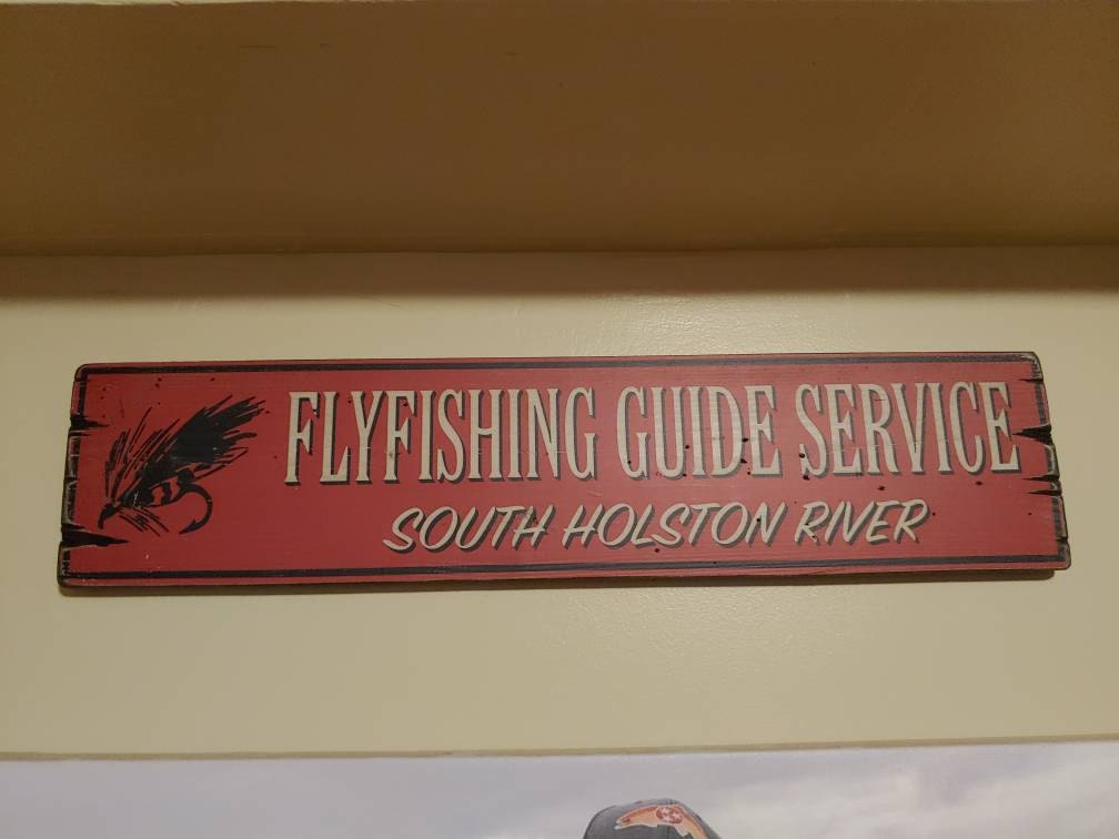 Custom Fly Fishing Guide Service Sign Rustic Hand Made | Etsy