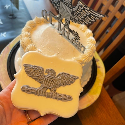 Colonel Rank Eagle Personalized Cake Topper - Etsy