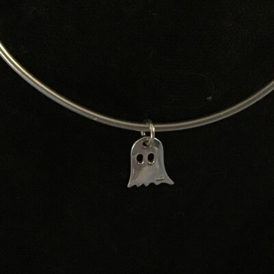 Sterling Silver Ghost Charm Halloween Ghost Silver Ghost - Etsy