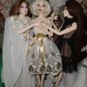 Navy Blue or Aubergine Ruffle Dress for Bjd MSD and Tonner - Etsy