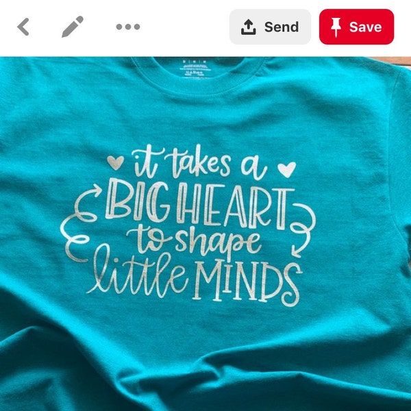 It Takes a Big Heart to Shape Little Minds SVG, Teacher SVG, DXF File ...