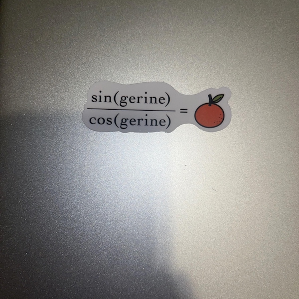 Cute Funny Math Sticker -- Version 2 || With Waterproof and Water ...