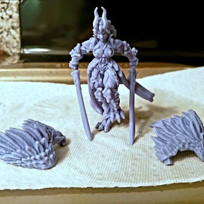 Erinyes Fallen Angel Miniature for Dungeons and Dragons - Etsy