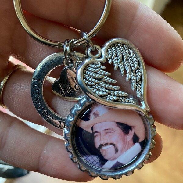 Memorial Keyring - Memorial Photo Gift - Custom Memorial Gift ...