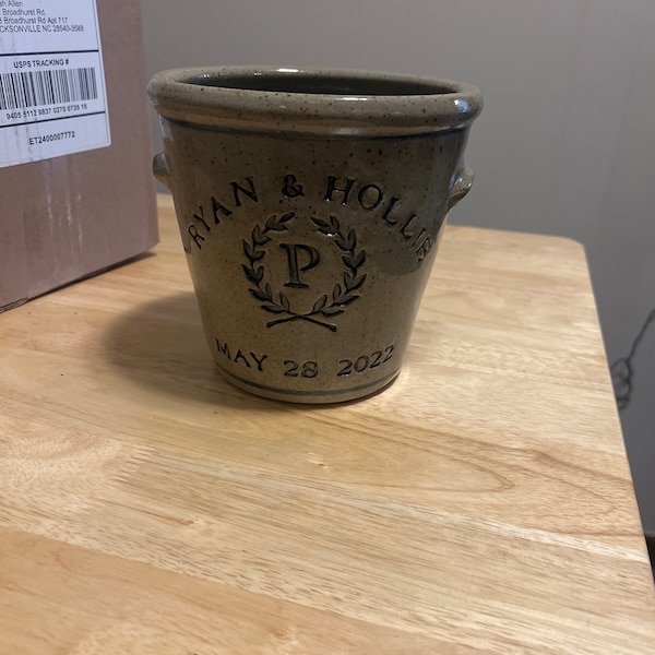 Personalized Stoneware Crock - Etsy