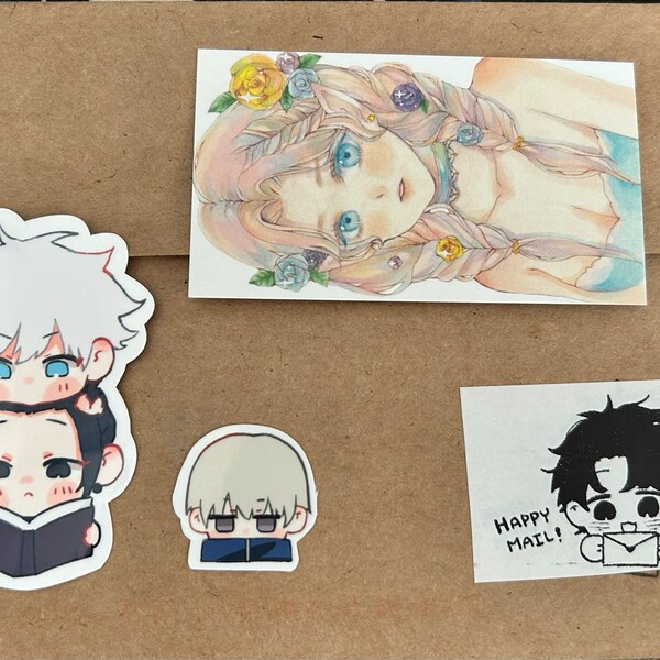 Satosugu Duo Anime Stickers | Cute | Laptop Sticker | Decals | Vinyl ...