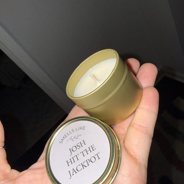 Personalized Wedding Favor Candles: Custom Monogram Soy Candle Gift ...