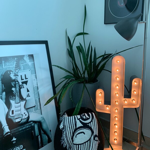 Cactus Marquee Sign 36": Light up Cactus Wall Decor - Etsy