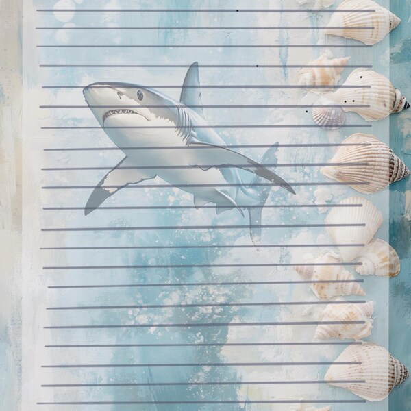 Blue Ocean Printable Junk Journal Print, Seaside Shabby Chic, Printable ...