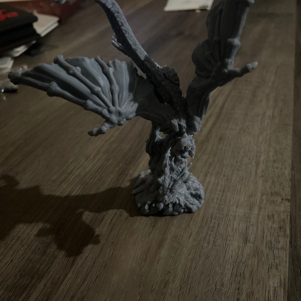 Red Dragon With Gith Rider Miniature for Dungeons and Dragons - Etsy