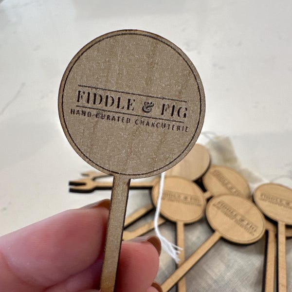 Personalized Wood Food Picks, Charcuterie Board Decor (set of 12) - Etsy