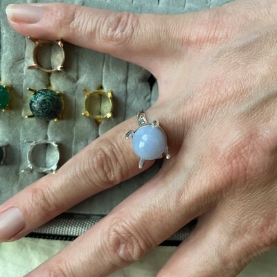 925 Sterling Solid Silver 4mm Wide Edge Core Tunnel Ring, Good for ...