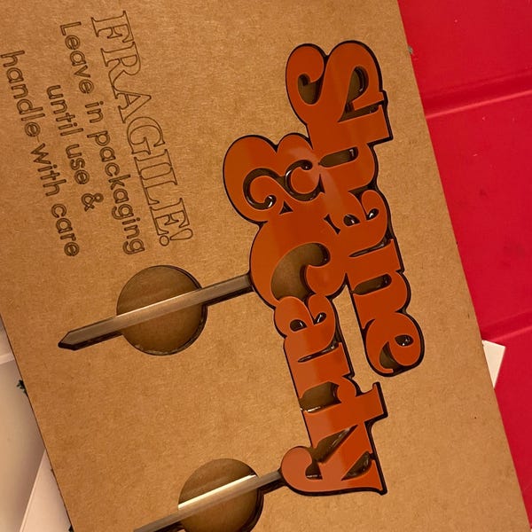 Custom Wood Arch Label Signs With Stand | Engraved Labels | Buffet Food ...