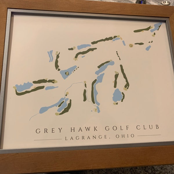 Custom Golf Course Map (print) - Etsy