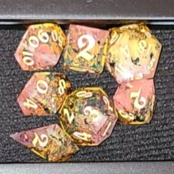 Raw Dice Set DND Sharp Edge TTRPG - Etsy