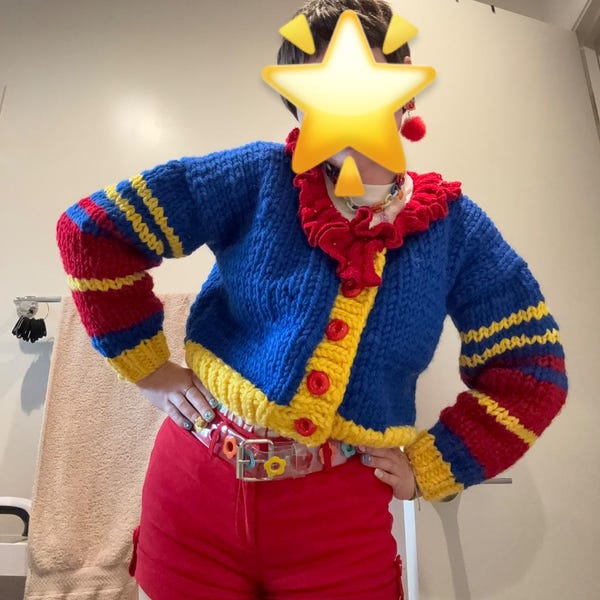 PDF PATTERN Knit Jester Harlequin Hat, Pattern Tutorial Clown Jester Hat, Pattern Funny Jester ...