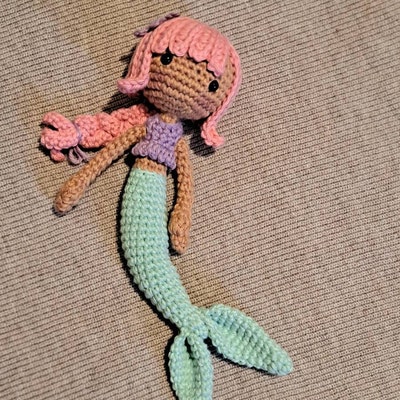 Mini Mermaid Crochet Doll Pattern / Amigurumi / Photo Tutorial - Etsy