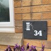 Rustic Slate Door Number Slate Gate Sign Plaque Stone Home - Etsy UK